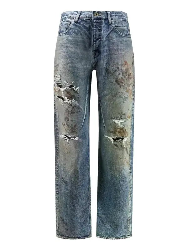 Rick Owens Distressed Jeans - Blue