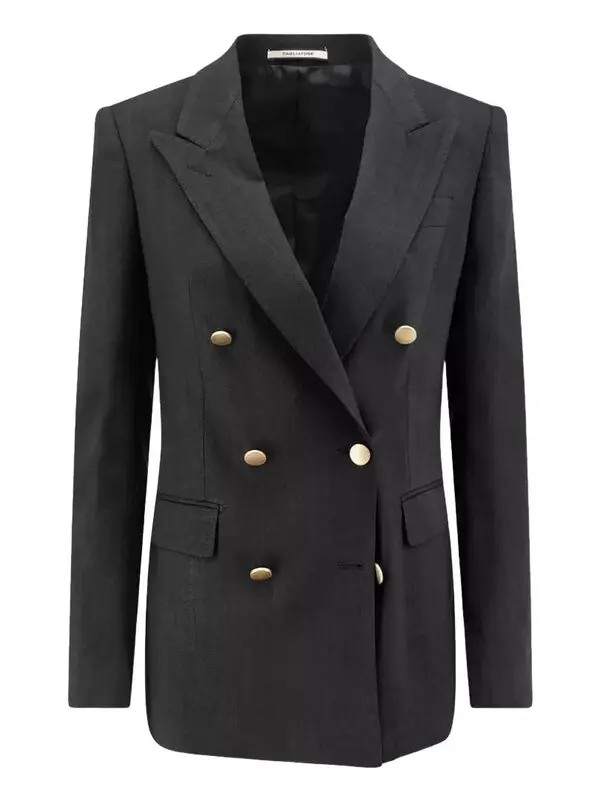 Tagliatore Buttoned Tailored Blazer - Black