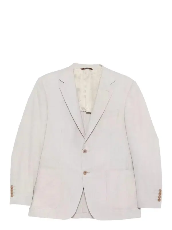 Canali Chest-pocket Blazer - Neutrals