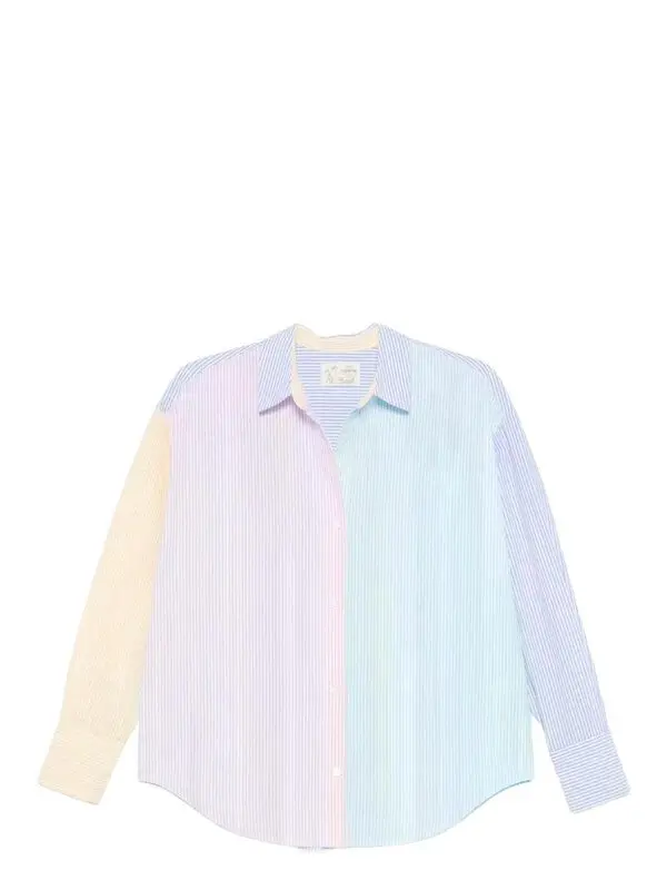 MC2 SAINT BARTH Striped Long-sleeve Shirt - Blue