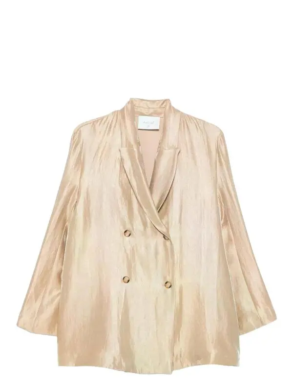 PHILIA LOFT Double-breasted Blazer - Gold