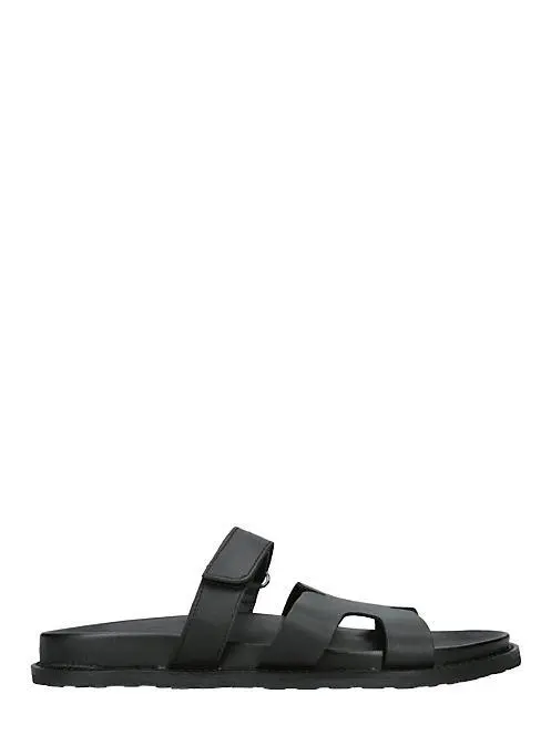 Steve Madden Manu Leather Sandals - Black