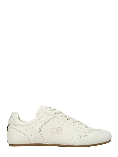 Burberry Knight Leather Trainers - Beige