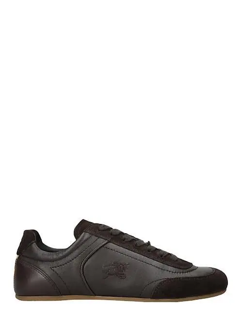 Burberry Knight Runner Leather Trainers - Black