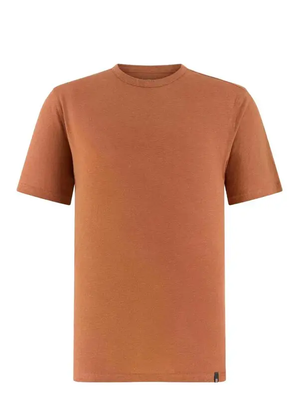 Boggi Milano Stretch Linen T-shirt - Orange