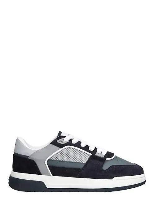 ARNE Leather And Mesh Trainers - Blue Other