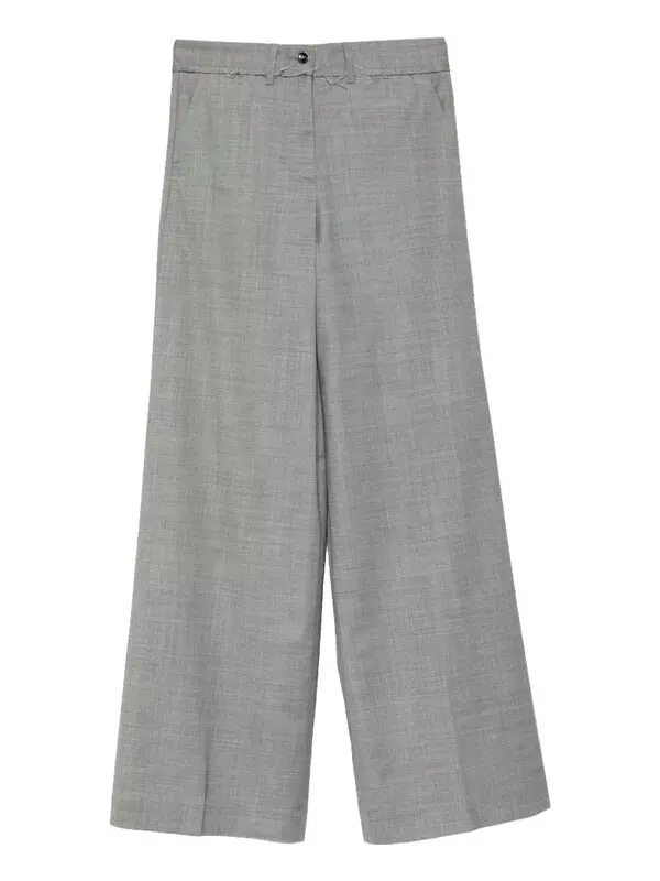 NINE:INTHE:MORNING Frayed-detail Trousers - Grey