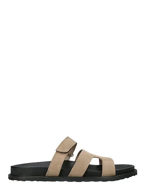 Steve Madden Manu Suede Sandals - Taupe