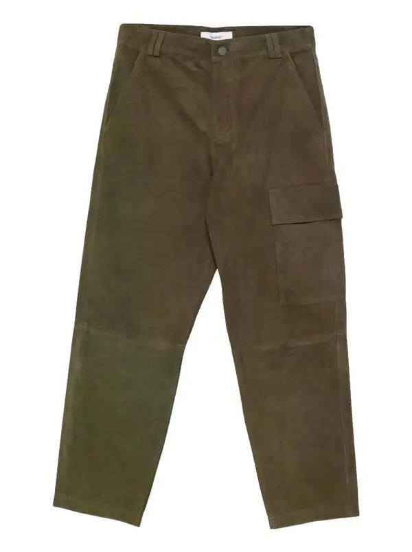 Ba&sh Leather Trousers - Green