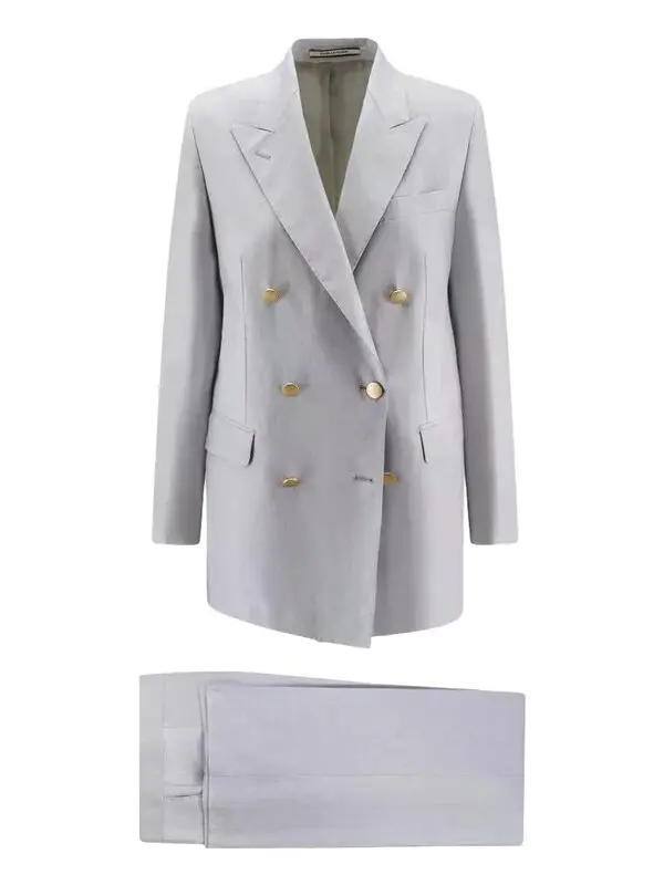 Tagliatore Buttoned Double-breasted Suit - Grey