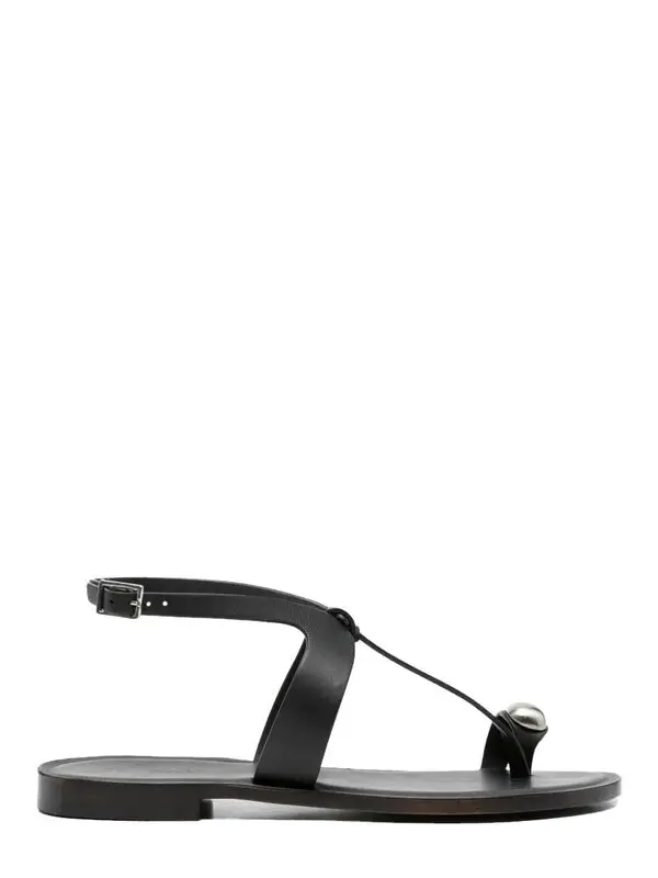 DONNARÌ Buckle-fastening T-strap Sandals - Black
