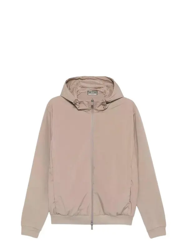 Herno Hooded Zip Jacket - Neutrals