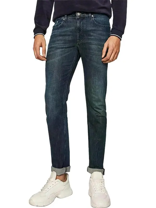 Karl Lagerfeld Logo Patch Jeans - Blue
