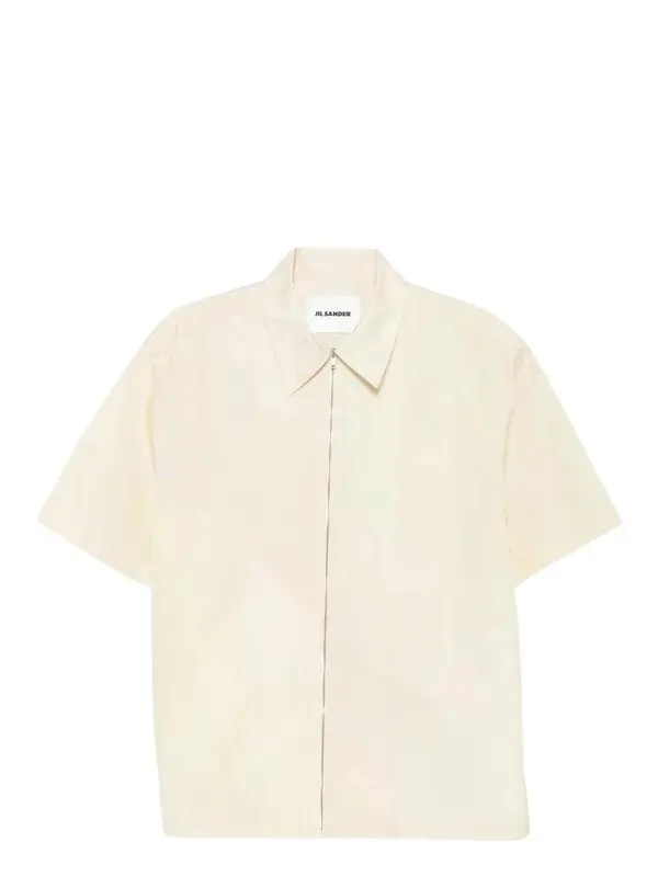 JIL SANDER Zip Short-sleeve Shirt - Neutrals