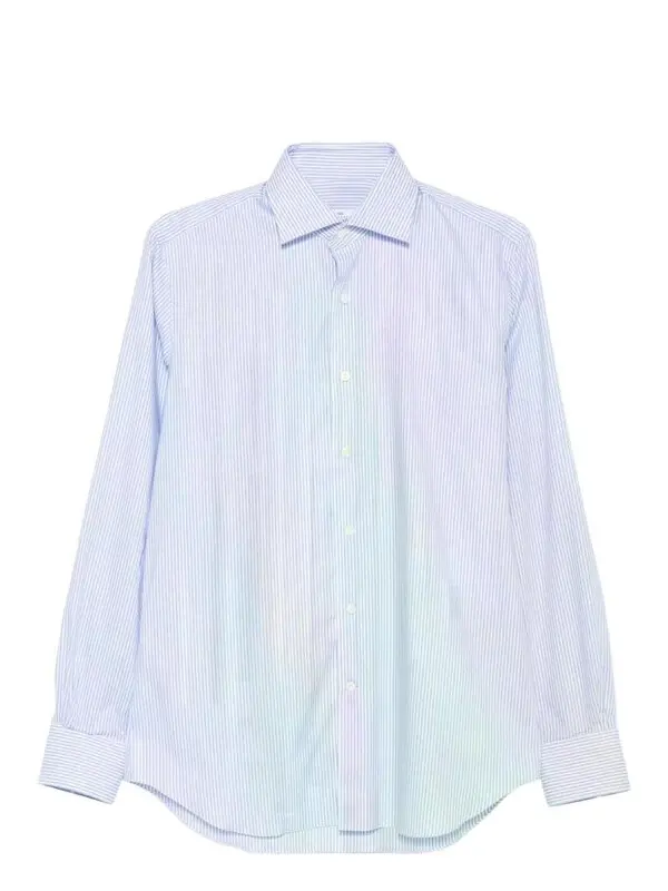 ALESSANDRO GHERARDI Striped Buttoned Shirt - Blue
