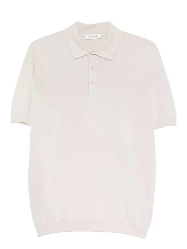 KANGRA Short-sleeve Polo Shirt - Neutrals