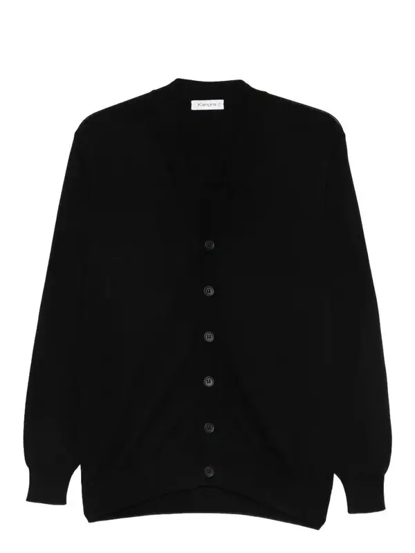 KANGRA Button Cardigan - Black