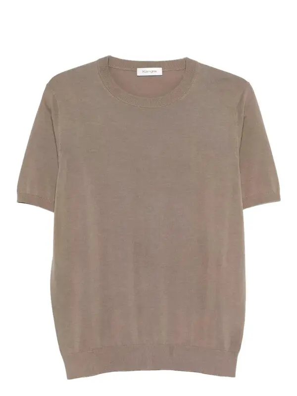 KANGRA Short-sleeve Crew-neck T-shirt - Neutrals