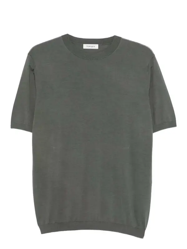 KANGRA Crew-neck Short-sleeve T-shirt - Green