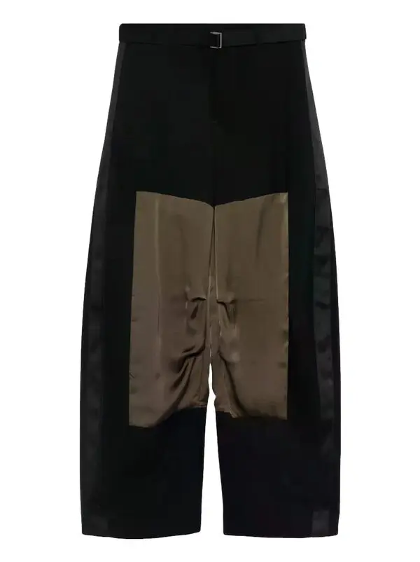 Sacai Panelled Trousers - Black
