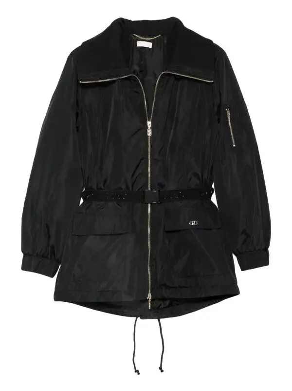 Liu Jo Belted Zip-up Jacket - Black