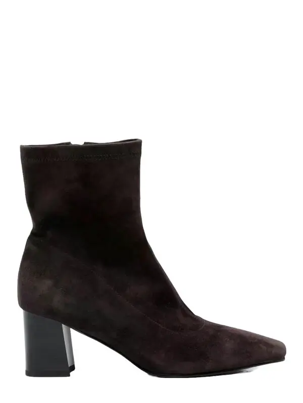 LINDA BAUMANN Zip Ankle Boots - Brown