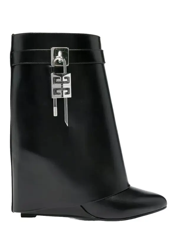 Givenchy Sharlock Leather Ankle Boots - Black