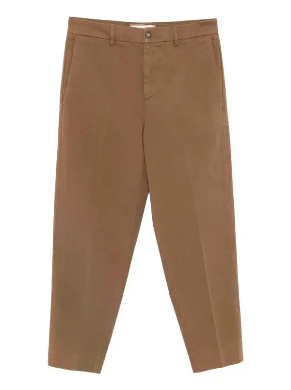BONHEUR Button Trousers - Brown