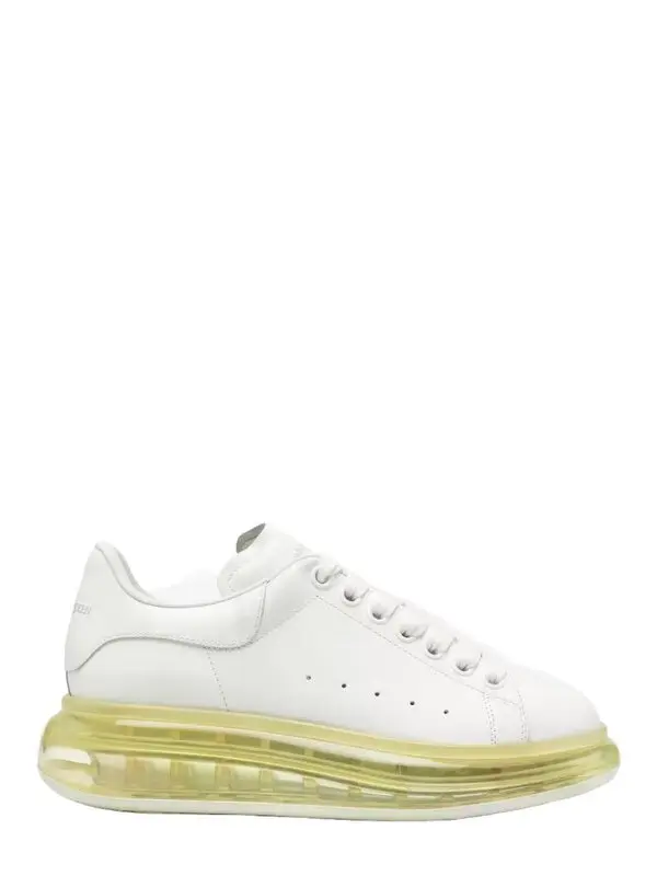 Alexander McQueen Oversized Leather Sneakers - White
