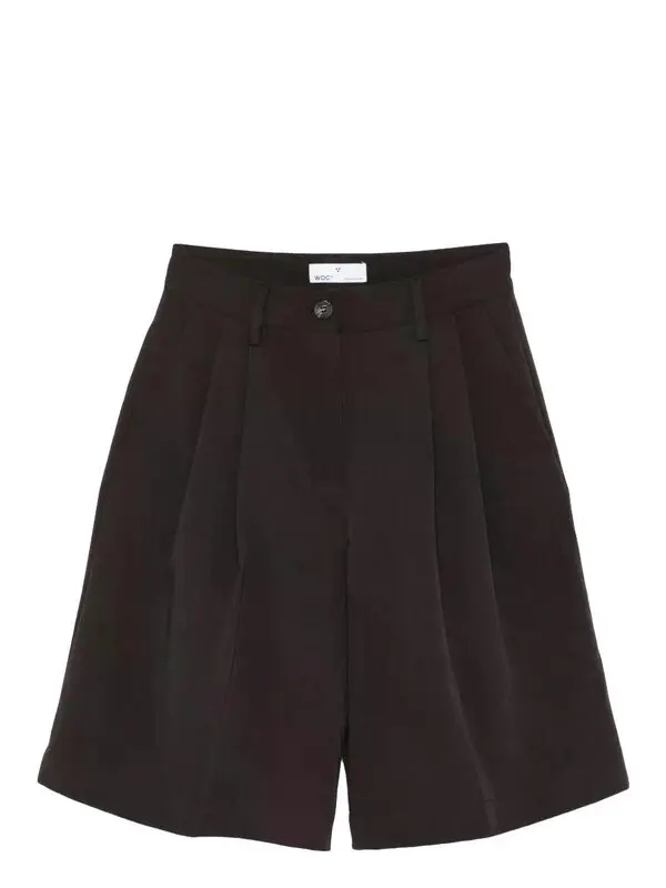 WOC Zaria Pleated Shorts - Brown