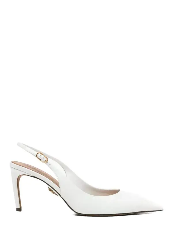 Dolce & Gabbana Leather Slingback Pumps - White