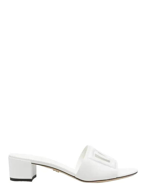 Dolce & Gabbana Millennials Leather Sandals - White