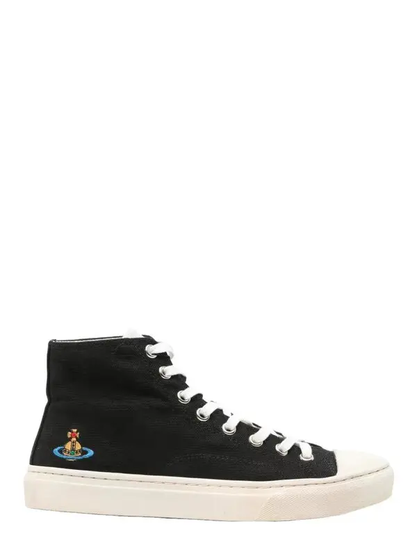 VIVIENNE WESTWOOD Orb-detail High-top Sneakers - Black
