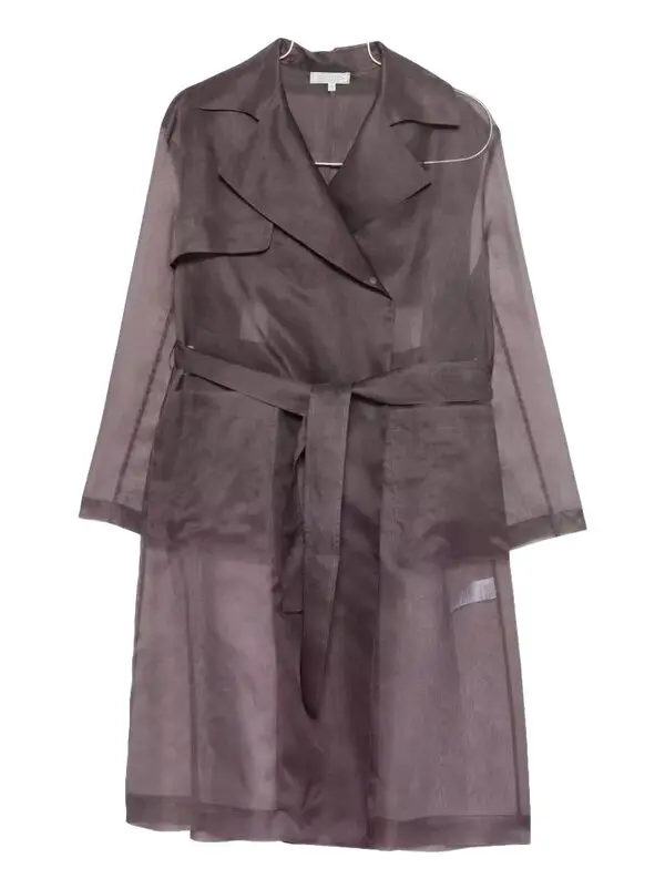Antonelli Firenze Valmorea Belted Coat - Purple