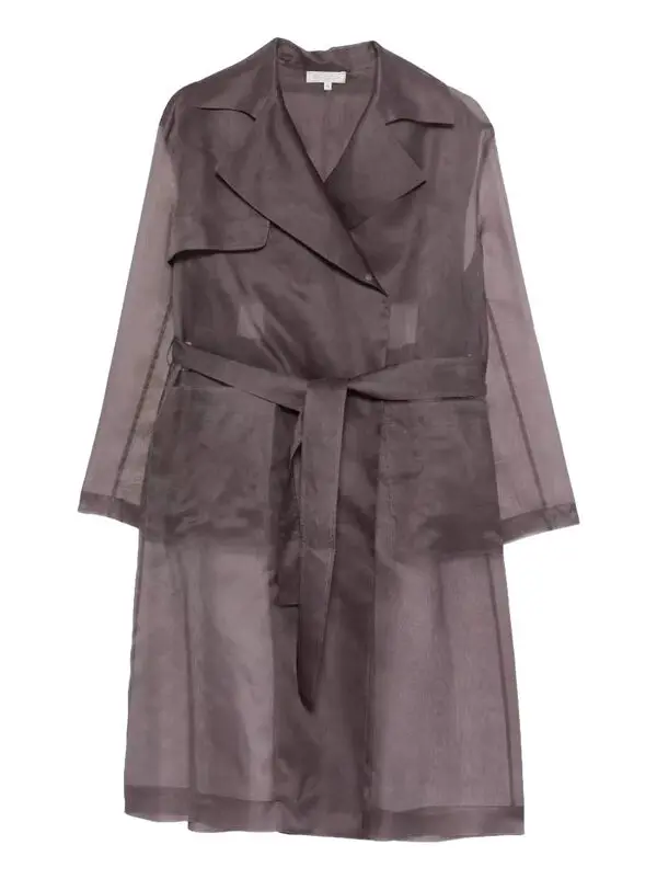 Antonelli Firenze Valmorea Belted Coat - Purple