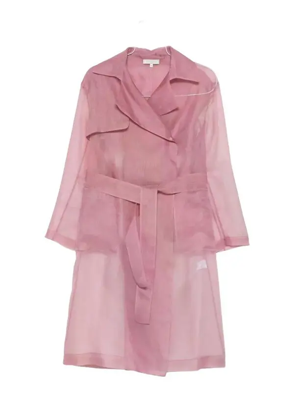 Antonelli Firenze Valmorea Belted Coat - Pink