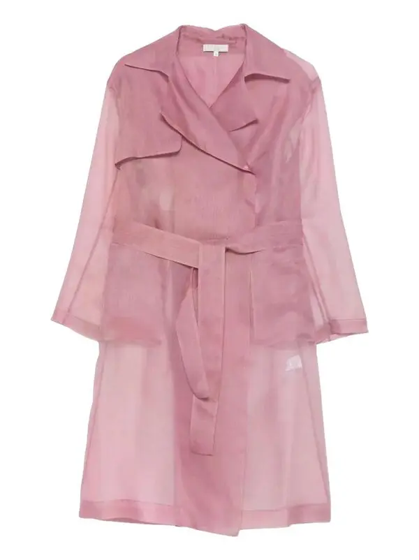 Antonelli Firenze Valmorea Belted Coat - Pink