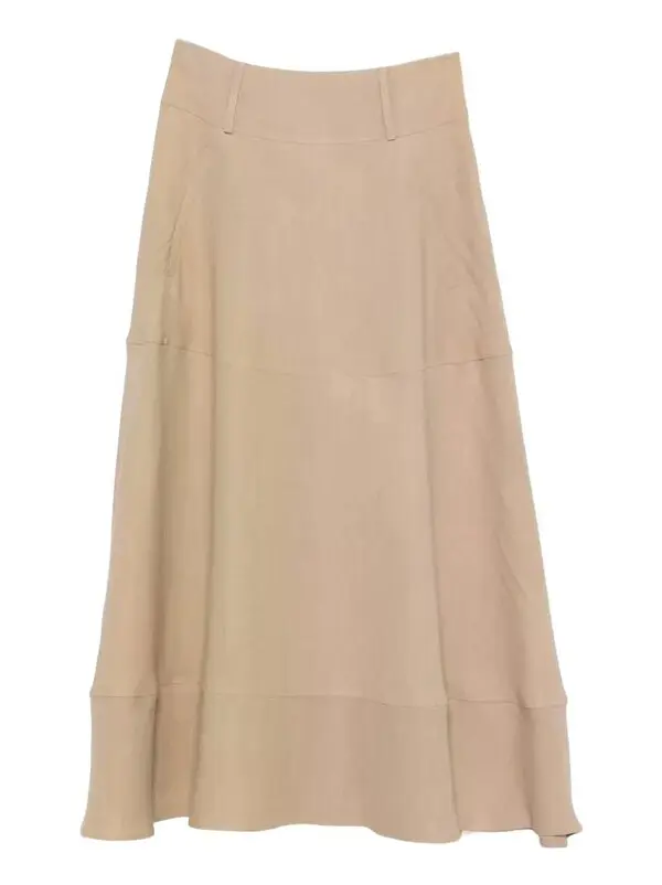 Antonelli Firenze Panelled Midi Skirt - Neutrals