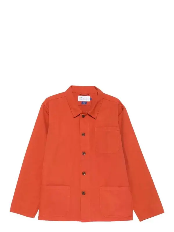 USKEES Chest-pocket Shirt Jacket - Orange