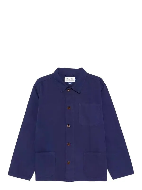 USKEES Chest-pocket Shirt Jacket - Blue