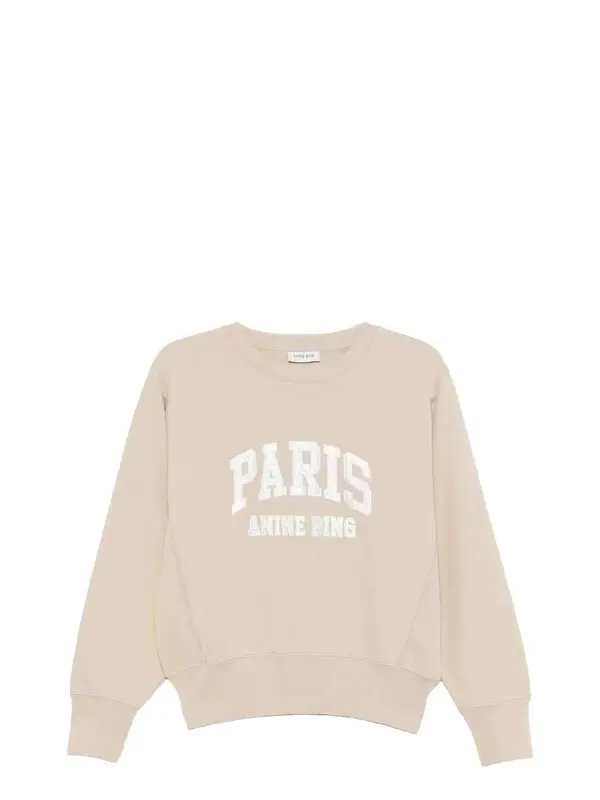 ANINE BING Harry Crew-neck Sweatshirt - Neutrals