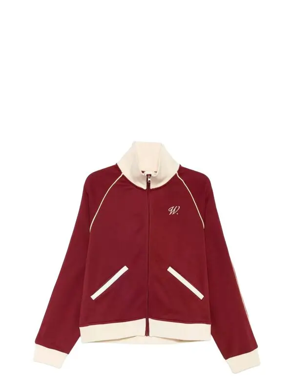 WALK IN PARIS Zipped Sweatshirt - Red