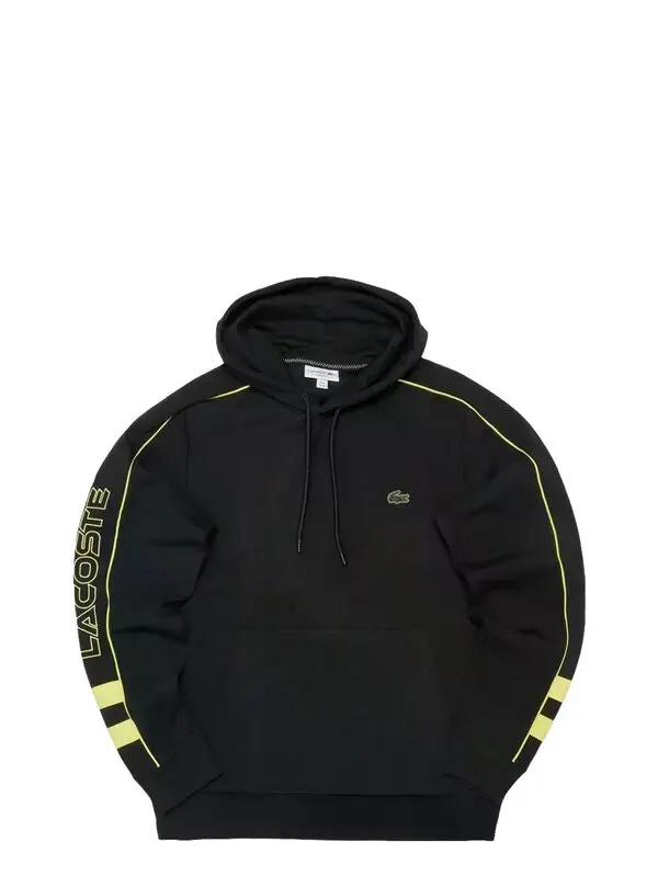 Lacoste Logo-patch Hoodie - Black