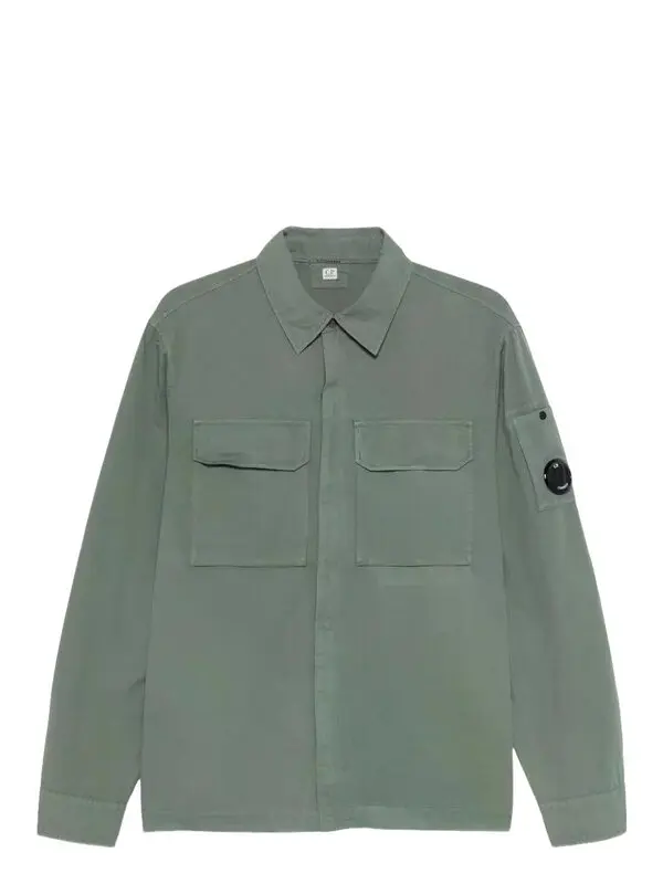 C.P. COMPANY Buttoned Pocket Overshirt - Green