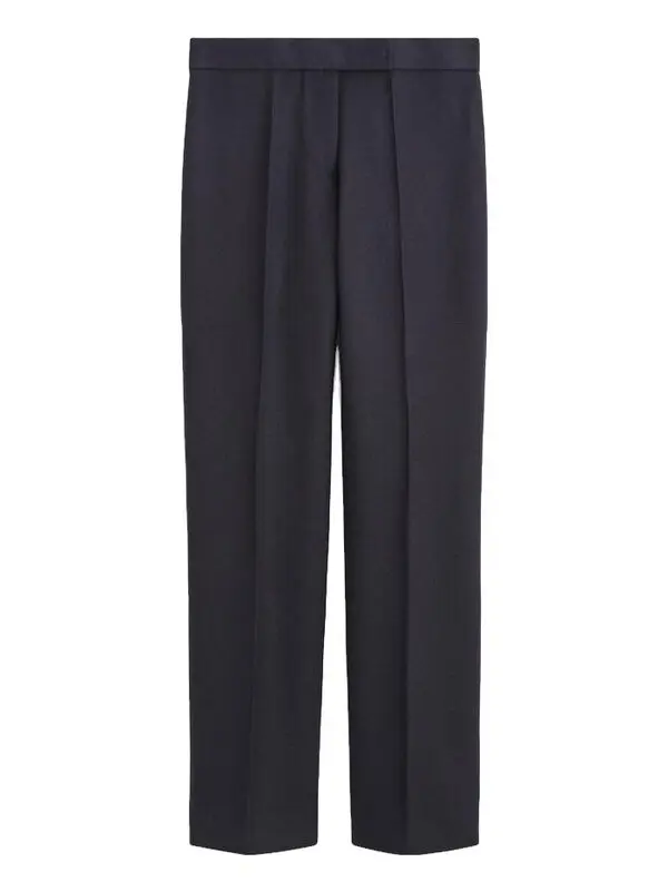 Cos Tailored Wool Straight-leg Pants - Blue