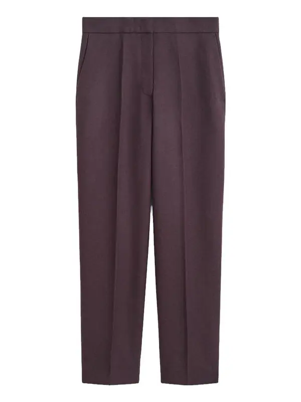 Cos Tailored Wool Straight-leg Pants - Brown