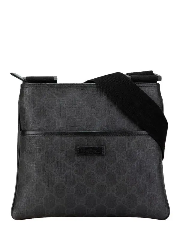 Gucci Gg Supreme Crossbody Bag - Black