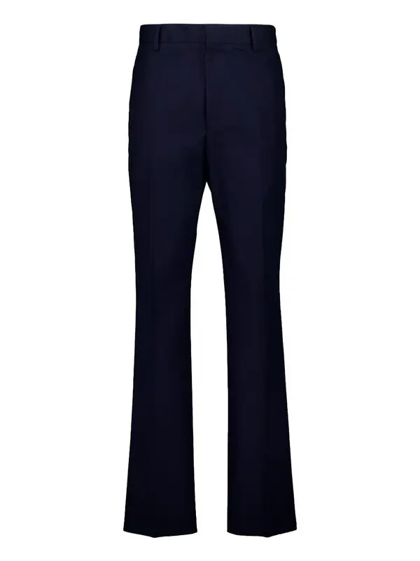 FERRAGAMO Cotton Canvas Trousers - Blue