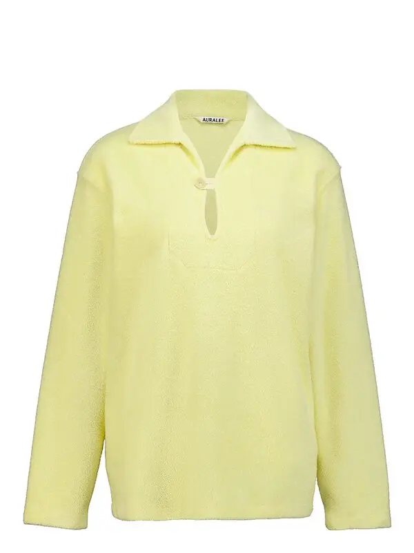 Auralee Light Terry Cotton Shirt - Yellow