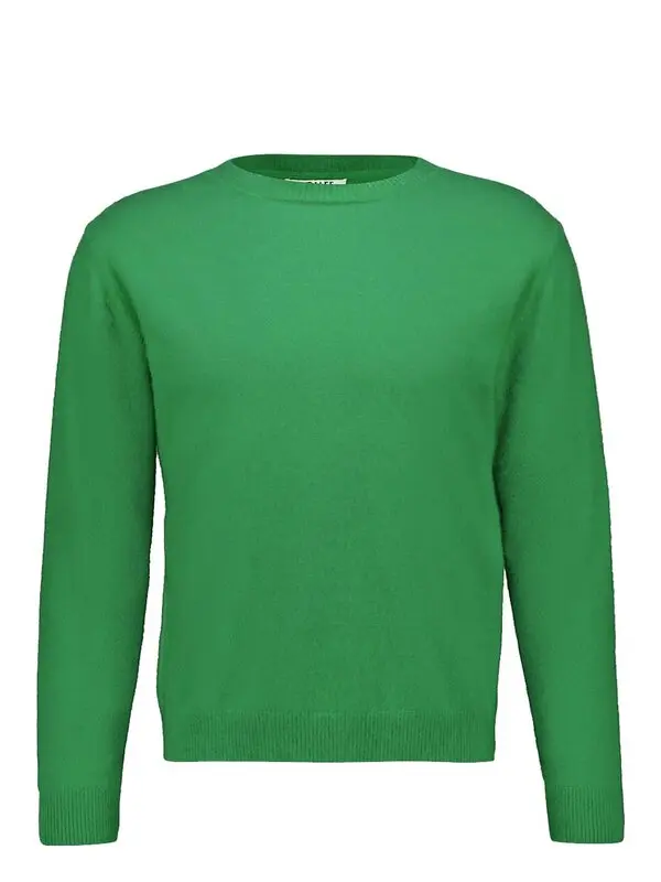 Auralee Brushed Cashmere Cotton Knit Sweater - Green
